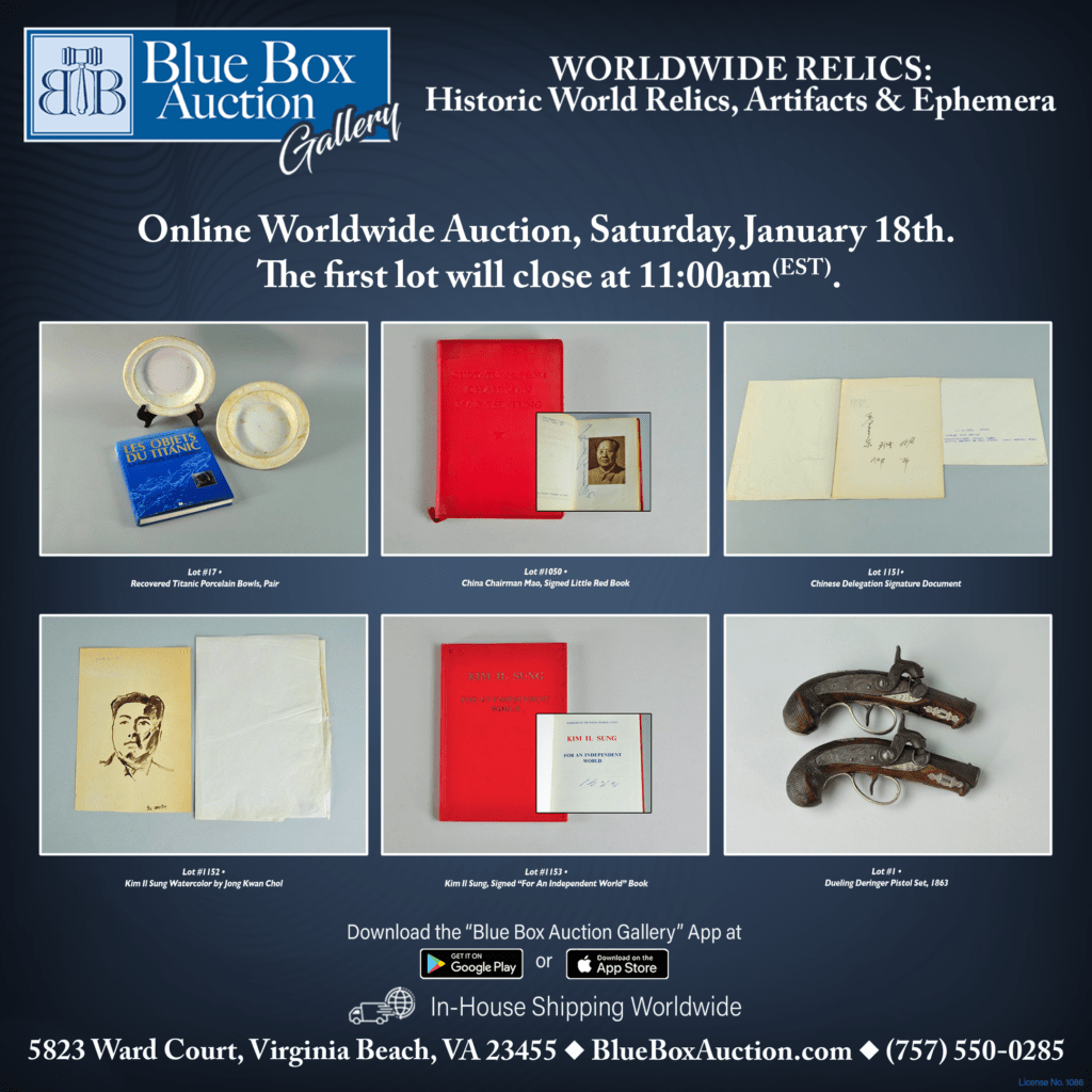 Events from January 18 – January 18 : Blue Box Auction Gallery