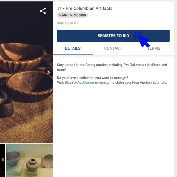 How to Register for an Auction : Blue Box Auction Gallery